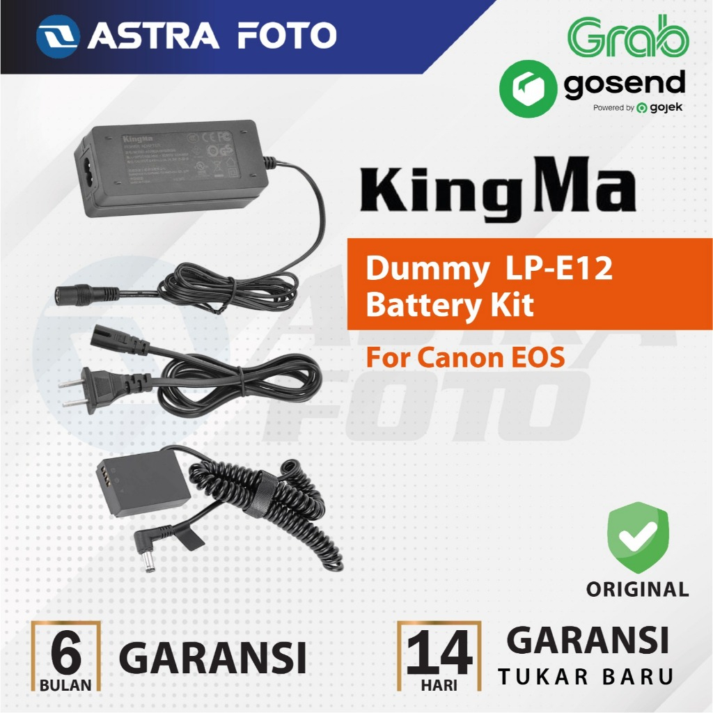 Jual KINGMA DUMMY LP-E12 Battery Kit For Canon EOS - Baterai Dummy | Shopee Indonesia