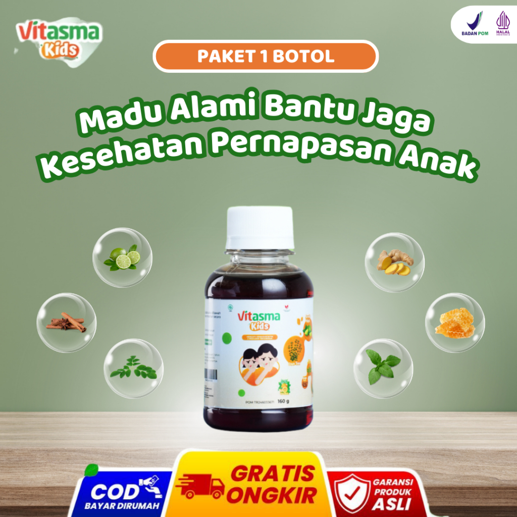 Jual Vitasma Kids - Obat Batuk Berdahak Anak Bayi 7 Bulan Asma ...
