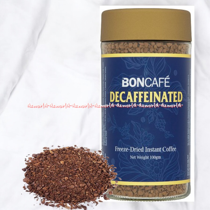 Jual Boncafe Decafein 100gr Kopi Instan Dekafein Kemasan Botol Biru Bon Cafe Freeze Dried ...
