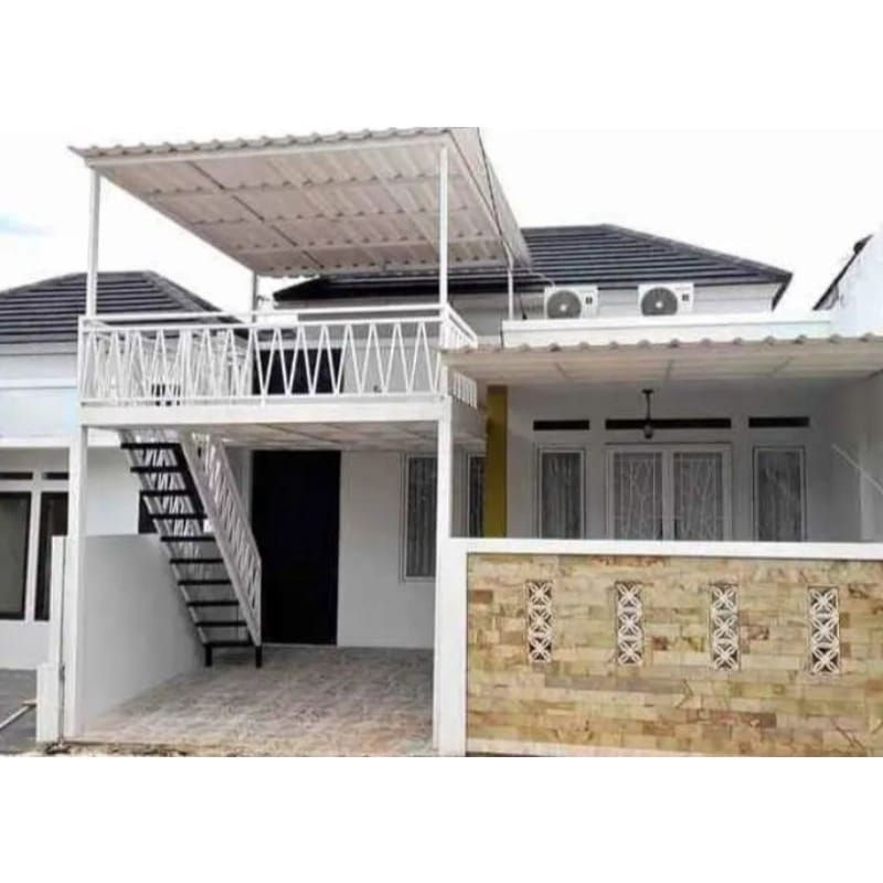 Jual Mezzanine outdor besi atap kanopi dak balkon | Shopee Indonesia