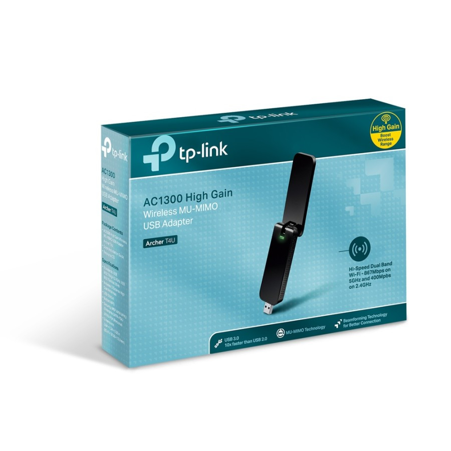 Jual TP-LINK Archer T4U AC1300 Wireless Dual Band USB Adapter USB Wifi ...
