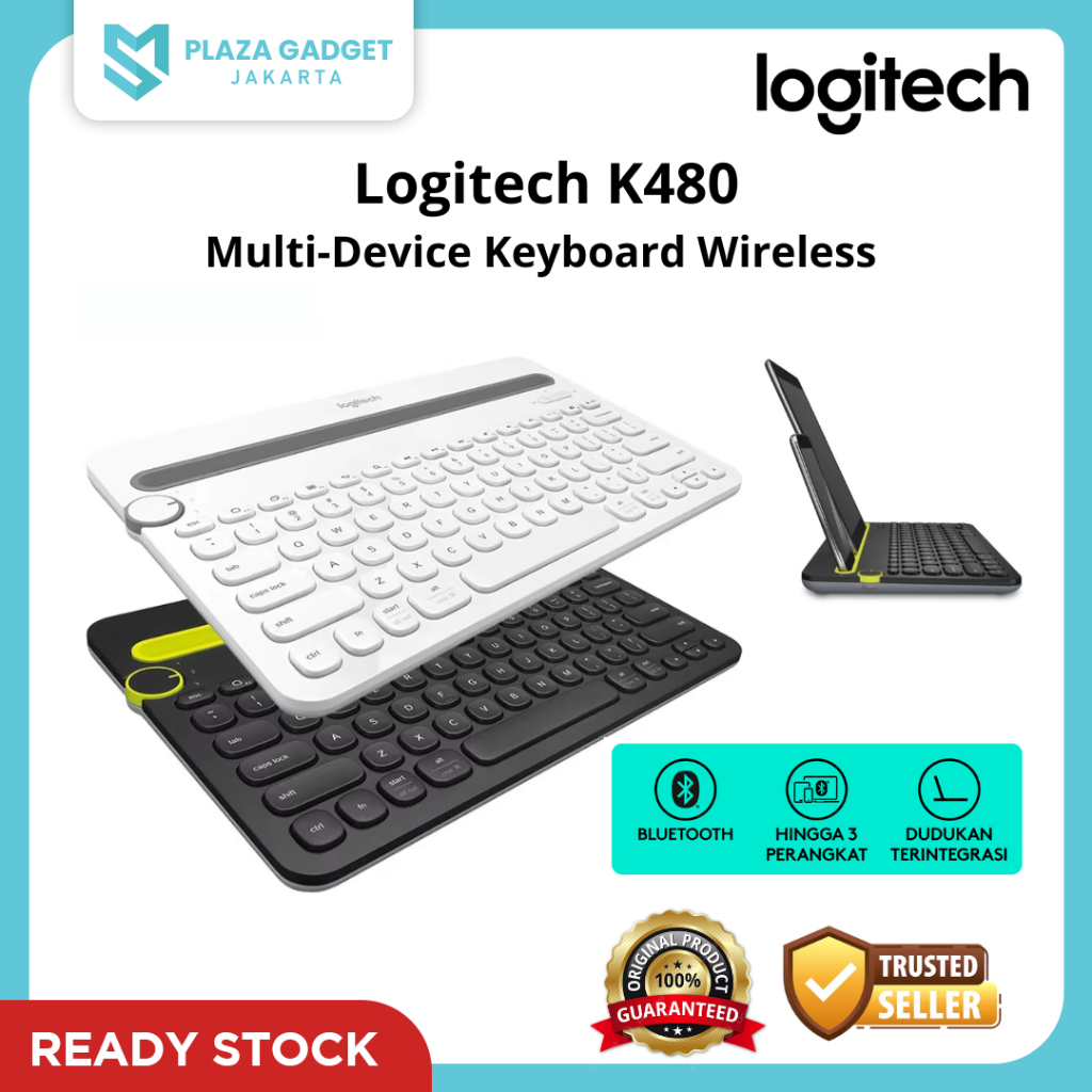 Jual Keyboard Wireless Logitech K480 Multi Device Garansi 1 Tahun ...