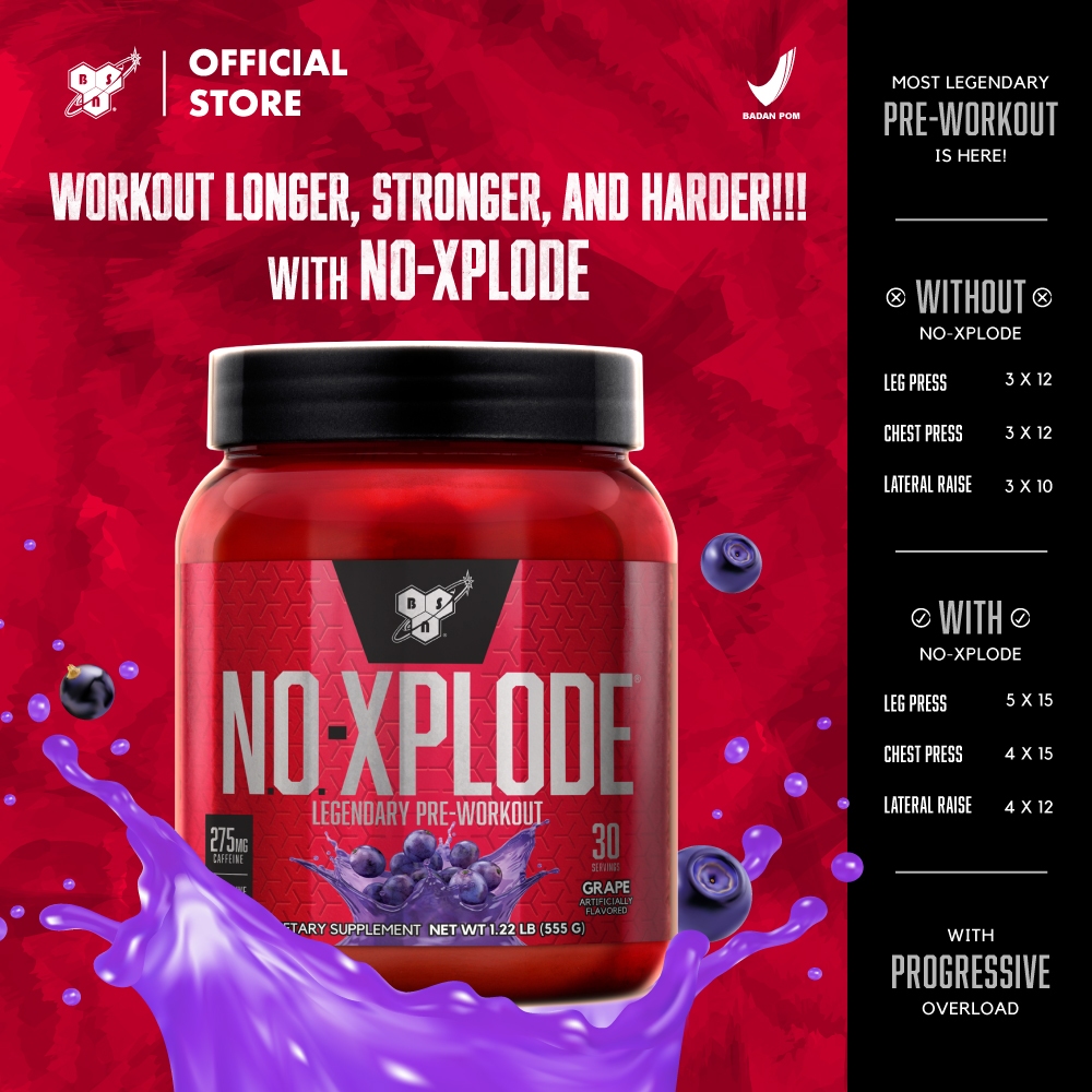 Jual BSN No Explode Grape 1.22 lb | Shopee Indonesia