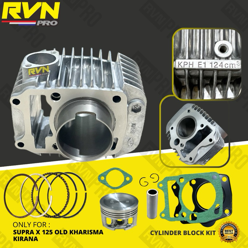 Jual Blok Seher Boring Block Seher Cylinder blok Seher Supra X 125 Old Kharisma Kirana ORIGINAL ...
