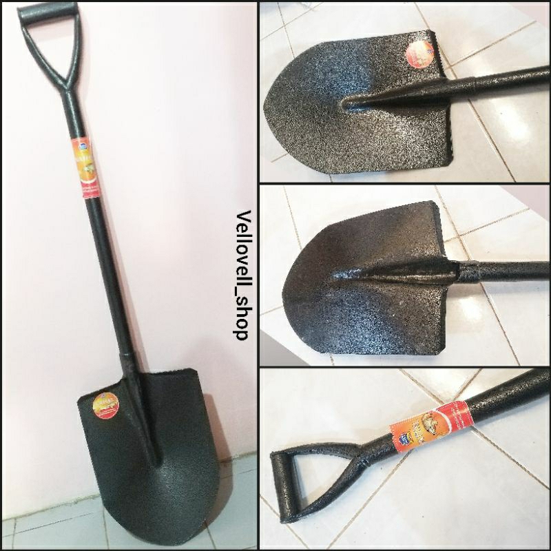 Jual Sekop pasir crocodille gagang Besi Lancip/ Sekop pasir gagang Besi ...