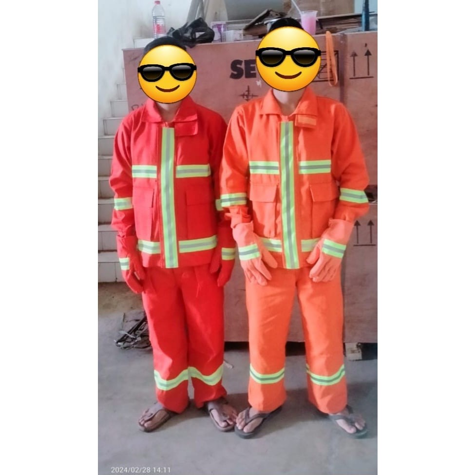 Jual Set Baju APD Pemadam Kebakaran FIRE SUIT Anti Api Seragam DAMKAR ...