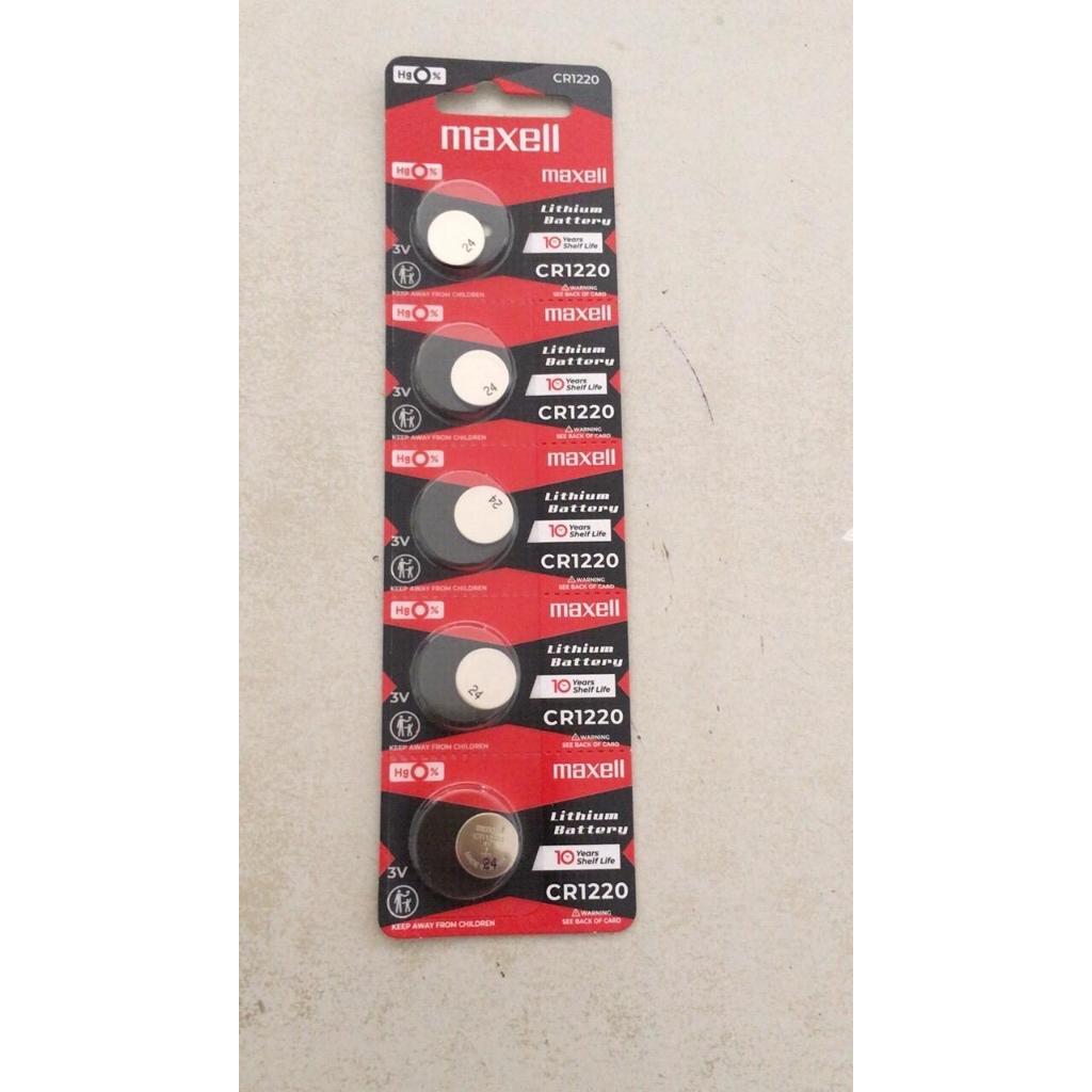 Jual Maxell Original Watchbattery CR1220, 1220, baterai jam, baterai kancing, batre, battery ...