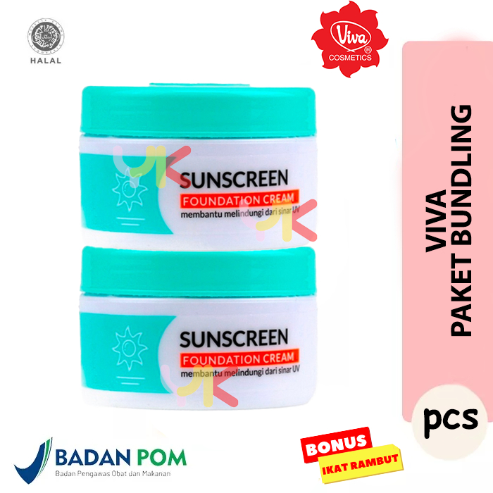 Jual Viva 2Pcs Sunscreen Foundation - UV FILTER (22 gr) - (2 pcs ...