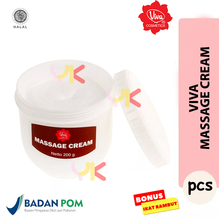 Jual Viva Massage Cream Tersedia Dalam 3 Varian 30 Gr 200 Gr Dan 550