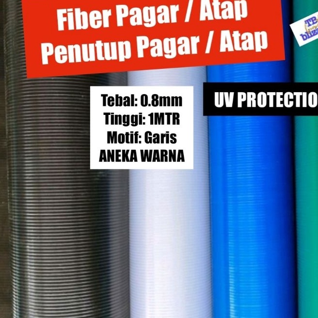 Jual Hemat Fiber Pagar 8mm Fiber Atap Garis 1M Anti UV Mohon Baca ...