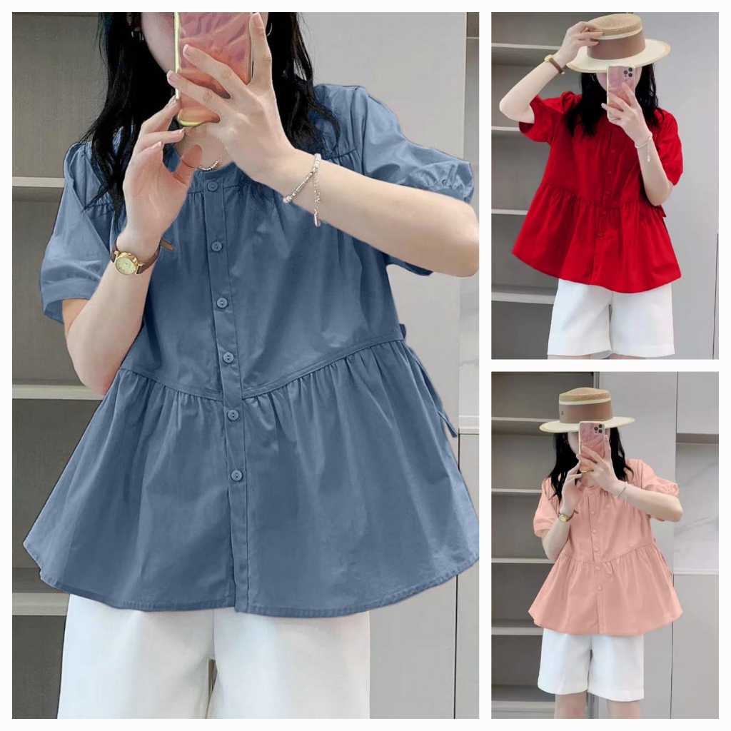 Jual 124-KEMEJA & BLOUSE ATASAN WANITA KEKINIAN/BLOUSE WANITA/ATASAN ...