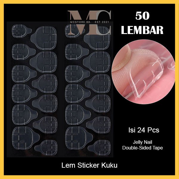 Jual Lem Kuku Palsu Fake Nails 50 Pcs / 1 Pack Lem Gel Sticker Lem ...