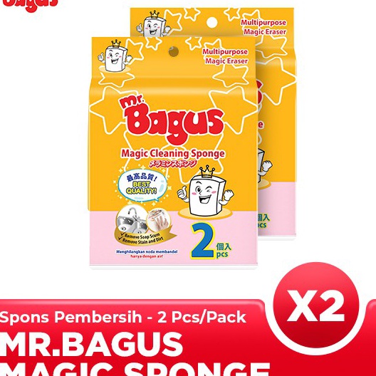 Jual KI3 Twin Pack Mr Bagus Spons Ajaib Serbaguna Magic Sponge 2 Packs ...