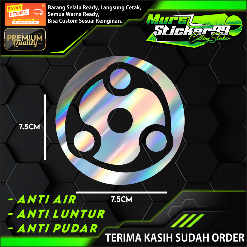 Jual Sticker Cutting MANGEKYO SHARINGAN Cocok Untuk Motor Dan Mobil ...