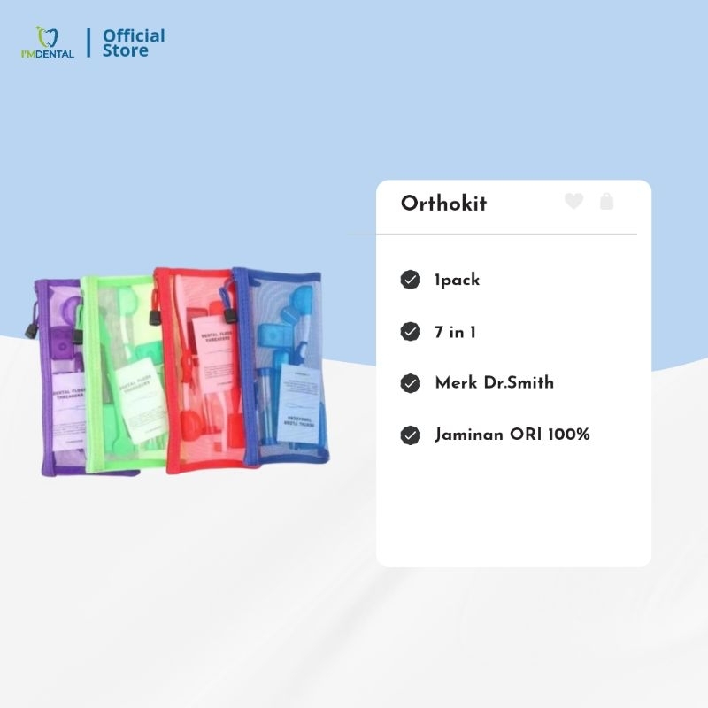 Jual Orthokit Dr Smith Orthodontic Kit 1pack Sikat Ortho Travel ...