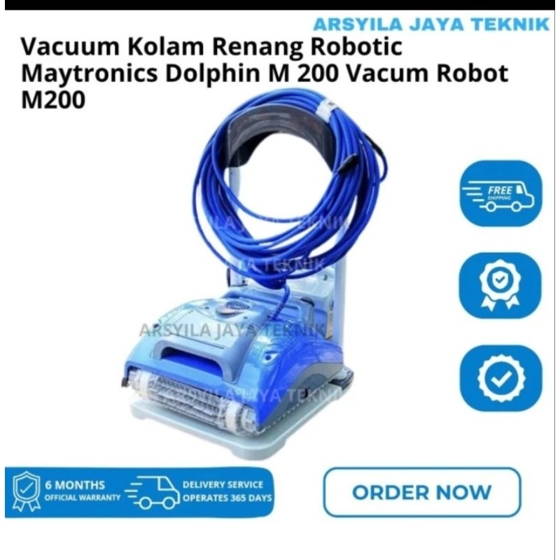 Jual Vacuum Kolam Renang Robotic Maytronics Dolphin M 200 Vacum Robot M200 | Shopee Indonesia