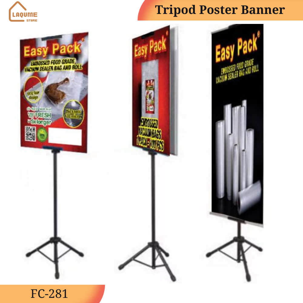 Jual Tripod Stand Banner Display 2 Sisi Tiang Iklan | Shopee Indonesia