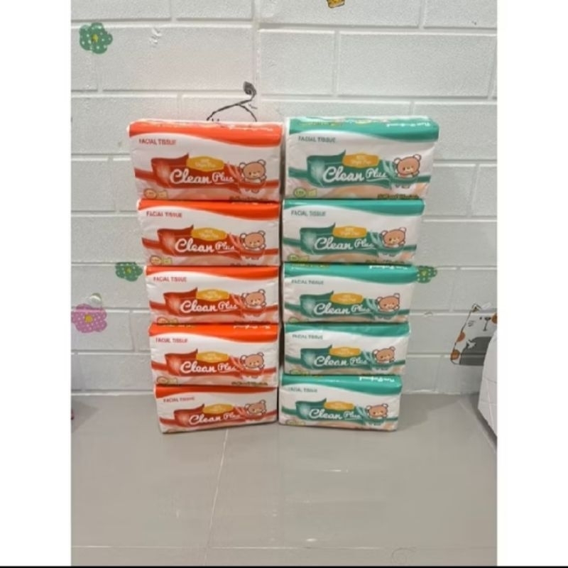 Jual Tissue Clean plus 180 sheet paket isi 10 pack | Shopee Indonesia