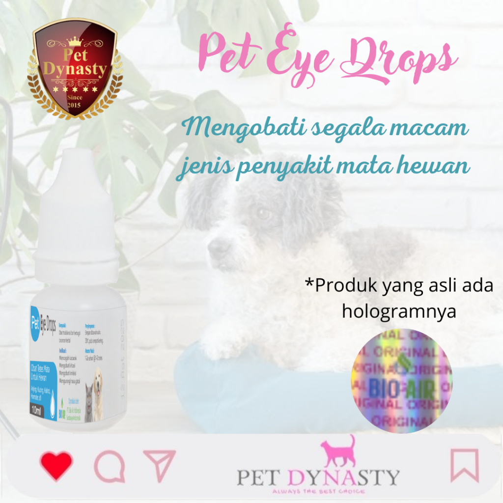 Jual Pet Eye Drops - Obat Tetes Mata Hewan - Anjing Kucing Kelinci ...