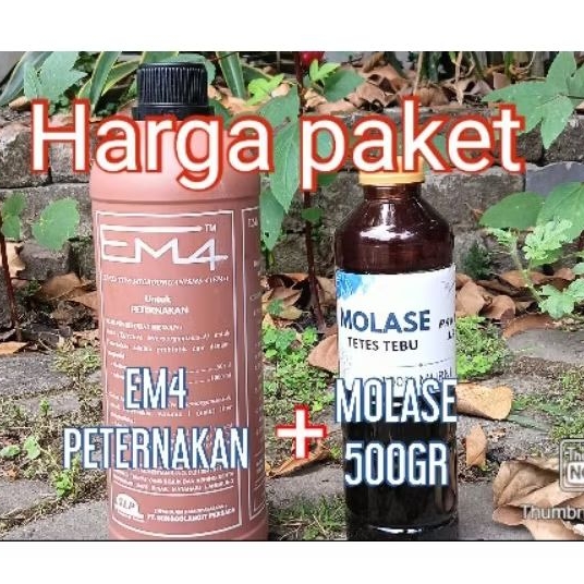 Jual Paket EM4 Peternakan 1lt + Molase 500gr | Shopee Indonesia