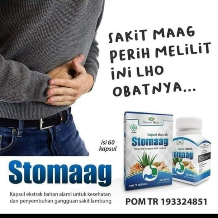 Jual 𝗦𝗧𝗢𝗠𝗔𝗔𝗚 𝗞𝗔𝗣𝗦𝗨𝗟 𝗜𝗦𝗜 𝟲𝟬 Kapsul Obat Herbal Asam Lambung Maag Kronis ...