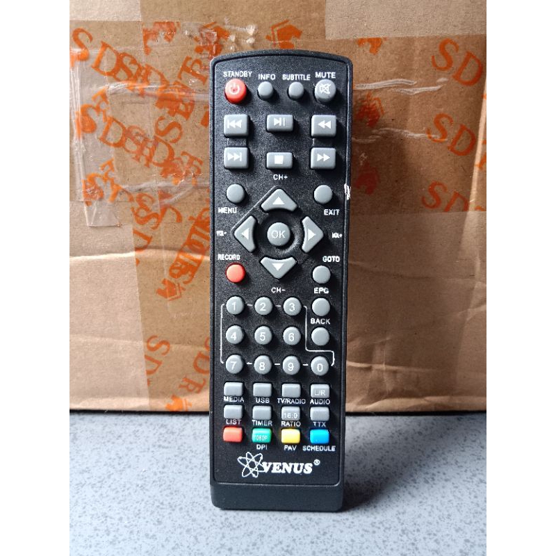 Jual REMOTE SET TOP BOX DVB T2 VENUS ORIGINAL QUALITY | Shopee Indonesia
