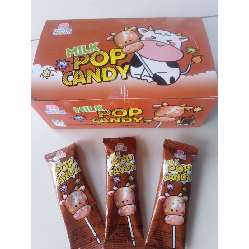 Jual milk pop candy/permen susu rasa coklat susu isi 30pcs | Shopee ...