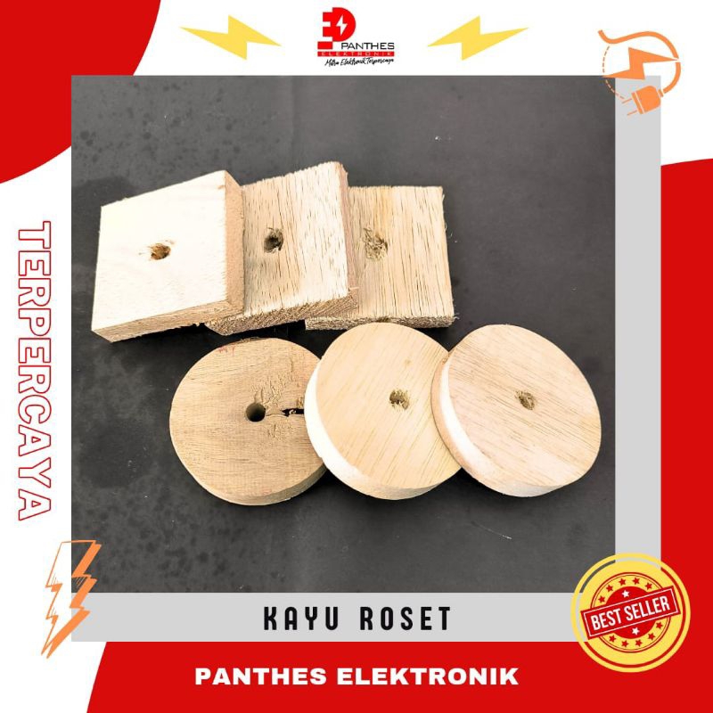 Jual Kayu Roset Tatakan Alas Fitting Lampu/ Tatakan Saklar Dan stop ...