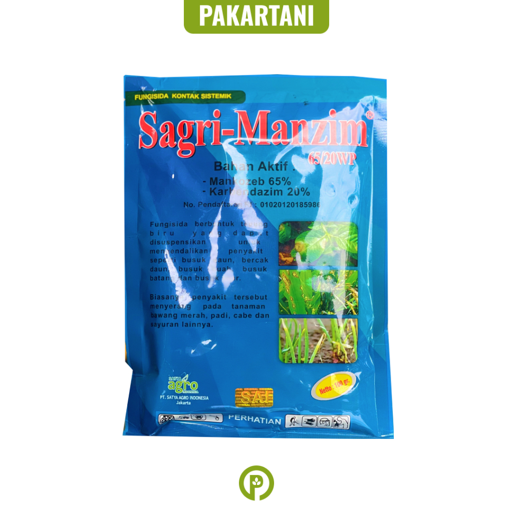 Jual SAGRI MANZIM 65/20 WP - Fungisida Kontak Sistemik - Pembasmi Jamur ...