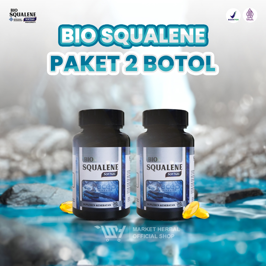 Jual Bio Squalene Softgel Isi 2 Botol | Shopee Indonesia
