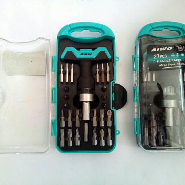 Jual Obeng T Set Plus Minus/T Handle Ratchet Set isi 27pcs | Shopee ...