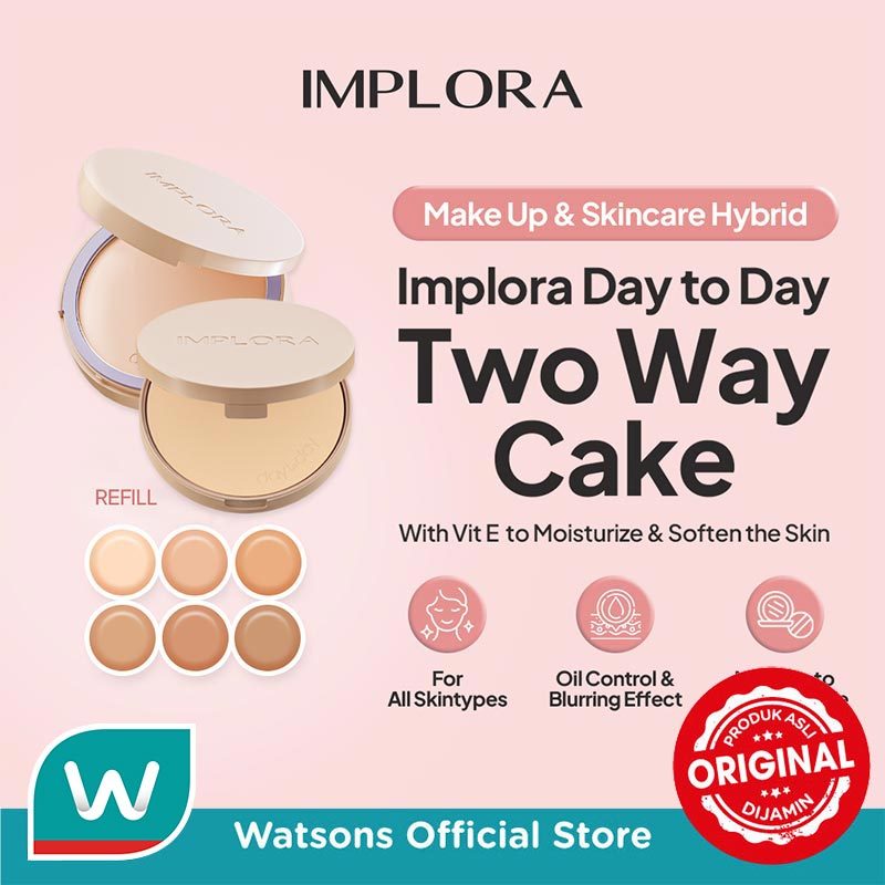 Jual Implora DayToDay Series Two Way Cake Refill 01 Porcelain | Shopee ...