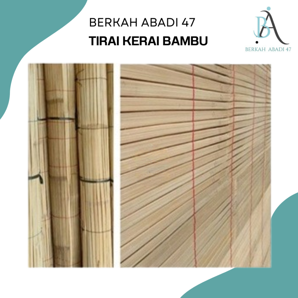 Jual Tirai Kerai Luar Ruangan Bambu Gulung Ukuran 1,5 x 2 Meter Tirai Bambu Wide Kerai Outdoor ...
