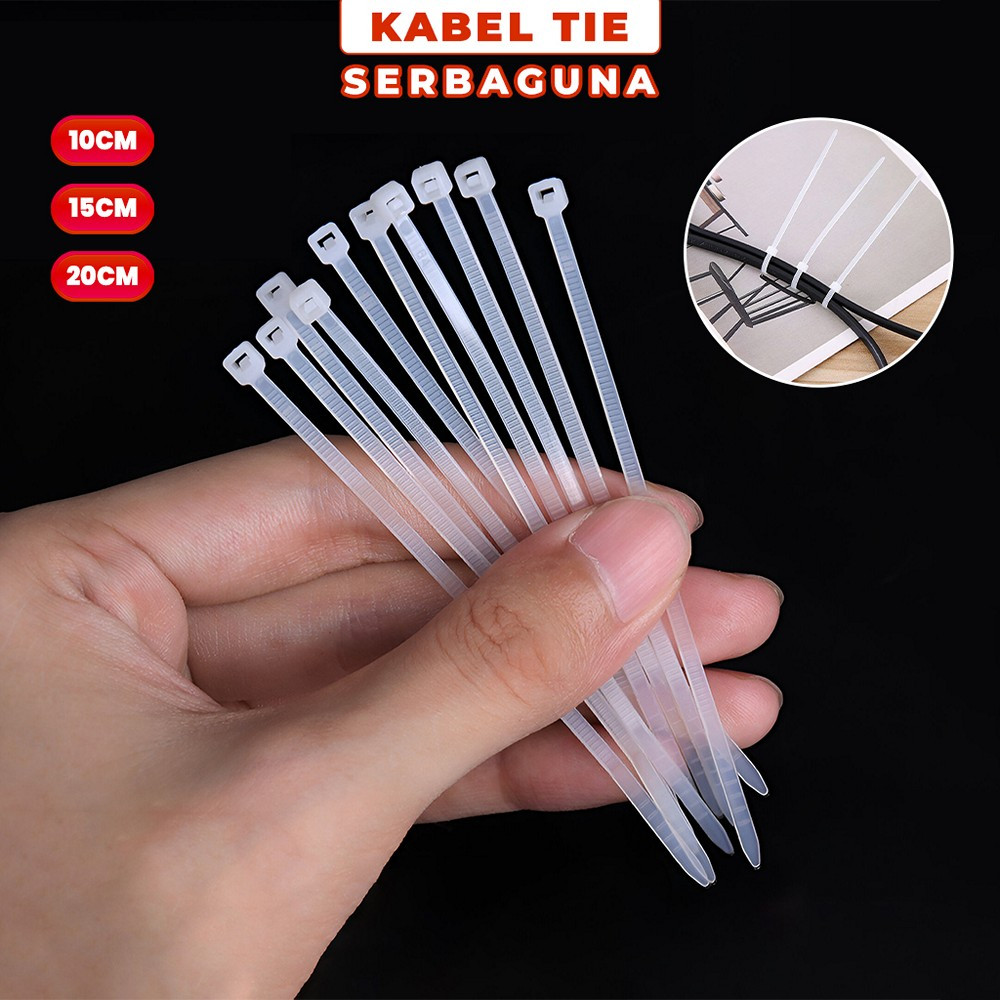 Jual Kabel Tie Pengikat Serbaguna Ukuran 10CM / 15CM / 20CM Cable Tie ...
