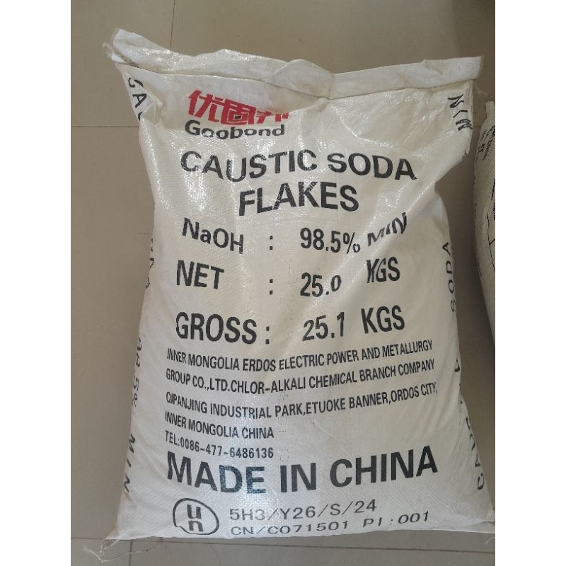 Jual Caustic Soda Flakes/Soda Api/NaOH Flakes kemasan 25 Kg | Shopee ...