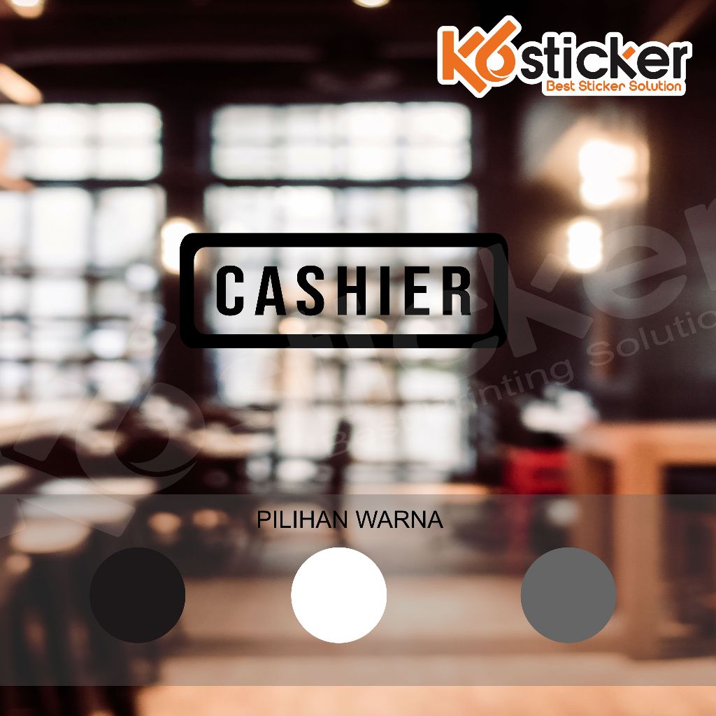 Jual Stiker Kasir Panjang List Kaca Cafe Restoran Toko Cutting Sticker ...