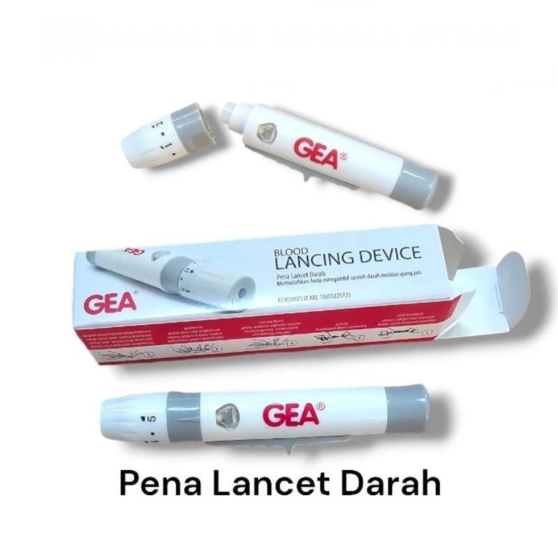 Jual GEA Pen Lancing Device Pena Jarum Lancet Pulpen Bekam Universal ...