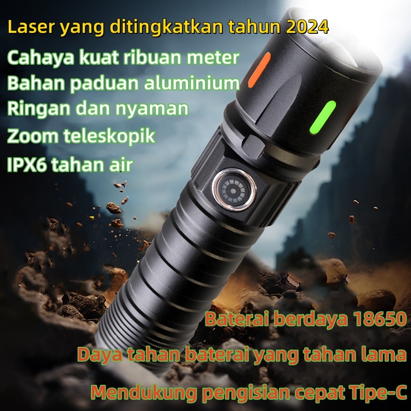 Jual 【Anbolt-Toko bendera】 M10 Senter Lampu sepeda yang kuat, lampu ...