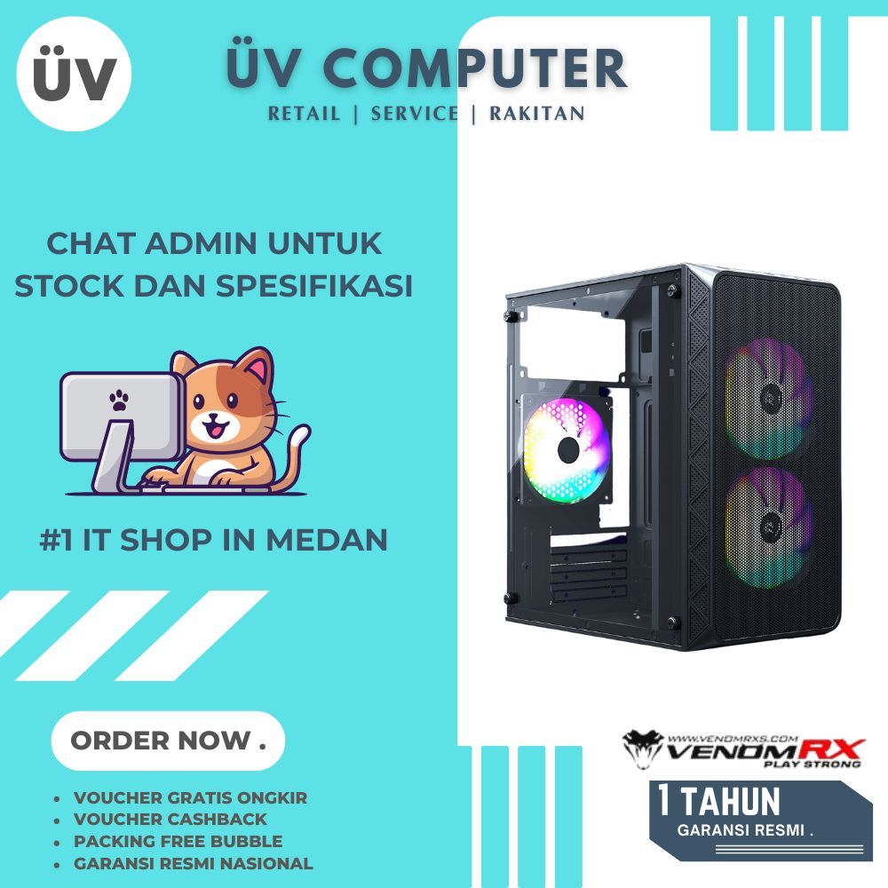Jual Casing PC Komputer VenomRX Apex Nova | Mid Tower | Micro M-ATX ...