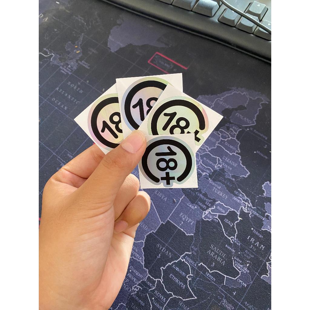 Jual STIKER PRINT 18+ HOLOGRAM MURAH TANPA MINIMAL ORDER | Shopee Indonesia