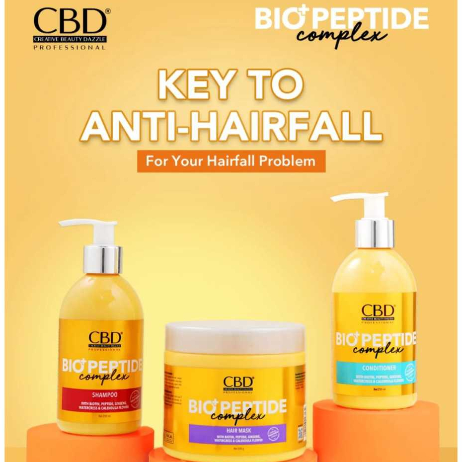 Jual CBD Bio Peptide Shampoo / Conditioner / Hair Mask / Solusi Rambut ...