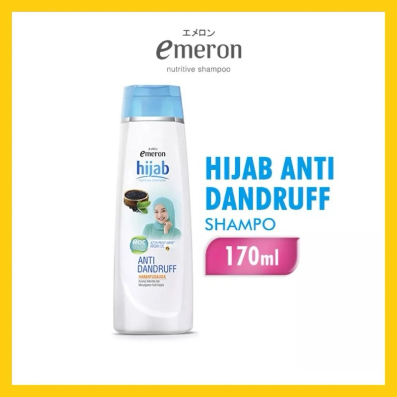 Jual EMERON SHAMPOO HIJAB ANTI DANDRUFF BOTOL 170 ML | Shopee Indonesia