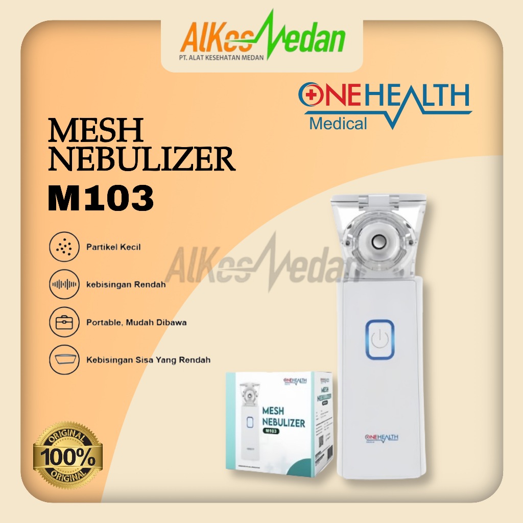 Jual Mesh Nebulizer OneHealth Alat Uap Mesh OneHealth tipe M 103 ...