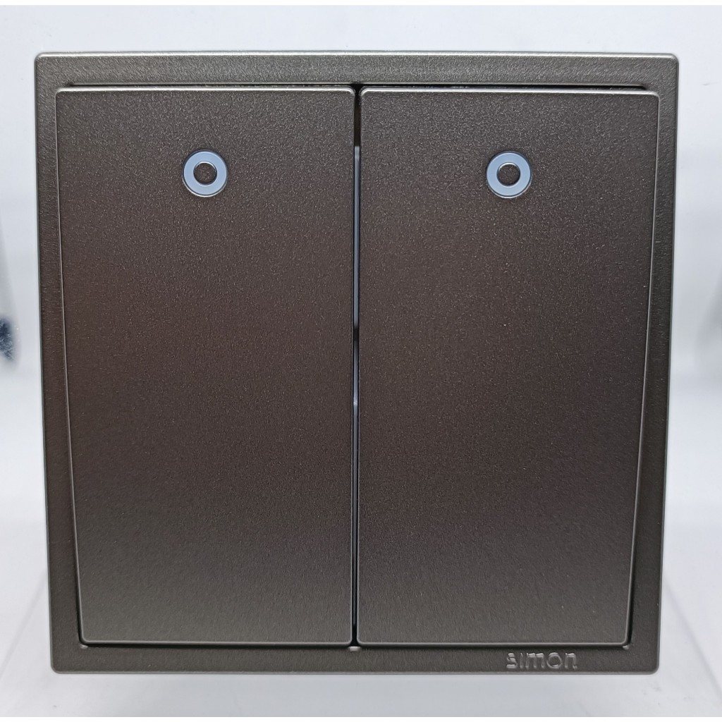 Jual SIMON I7 GREY SAKLAR HOTEL SERI 2 GANG 2 WAY SWITCH LED INDICATOR ...