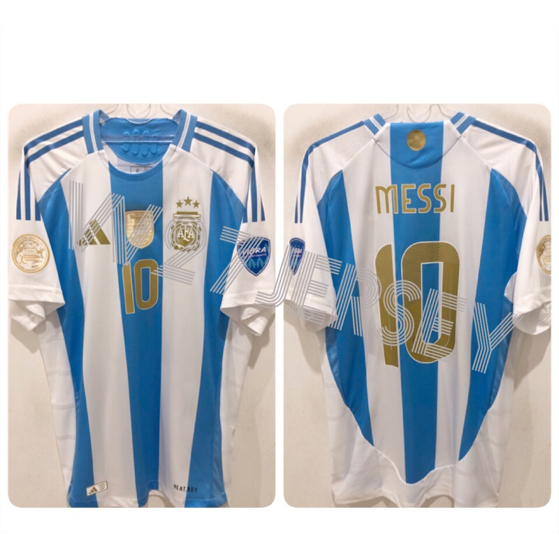 Jual JERSEY ARGENTINA HOME PLAYER ISSUE COPA AMERICA 2024 name player ...