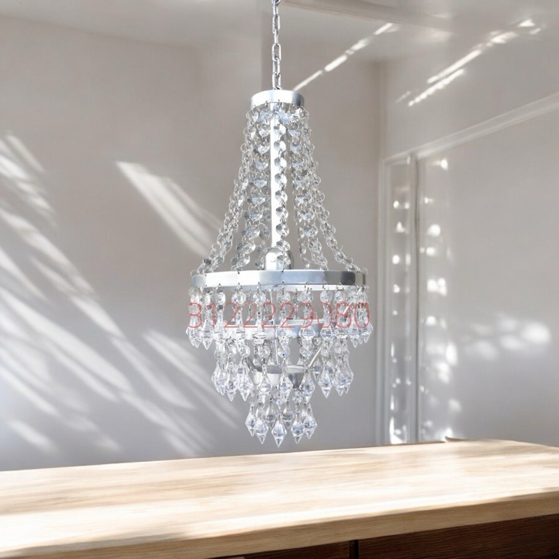 Jual Lampu Cristal janur silver size. 50x25 | Shopee Indonesia