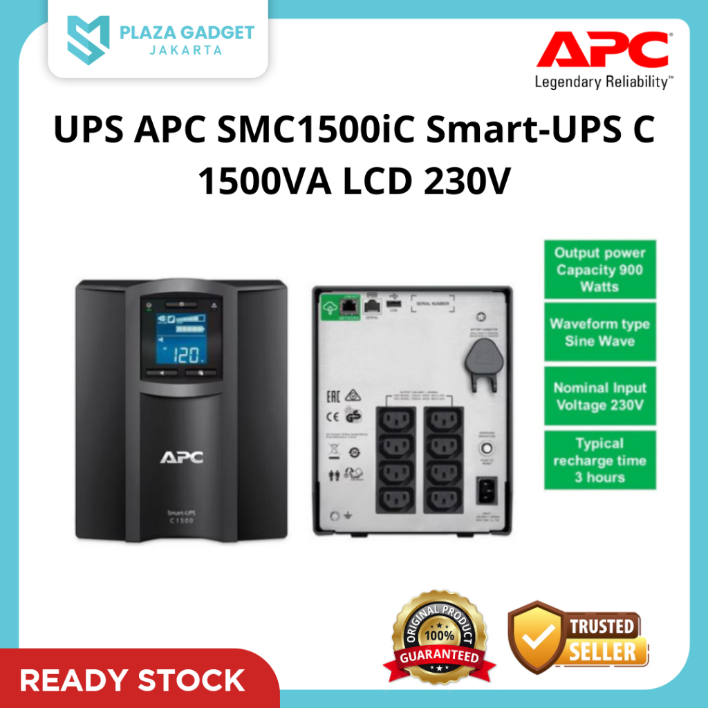 Jual UPS APC SMC1500iC Smart-UPS C 1500VA LCD 230V with SmartConnect - Garansi Resmi 2 Tahun ...