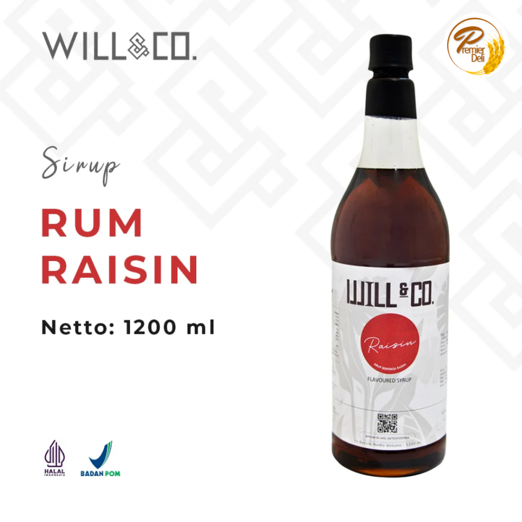 Jual Sirup Rum Raisin Will&Co 1.2 liter | Shopee Indonesia