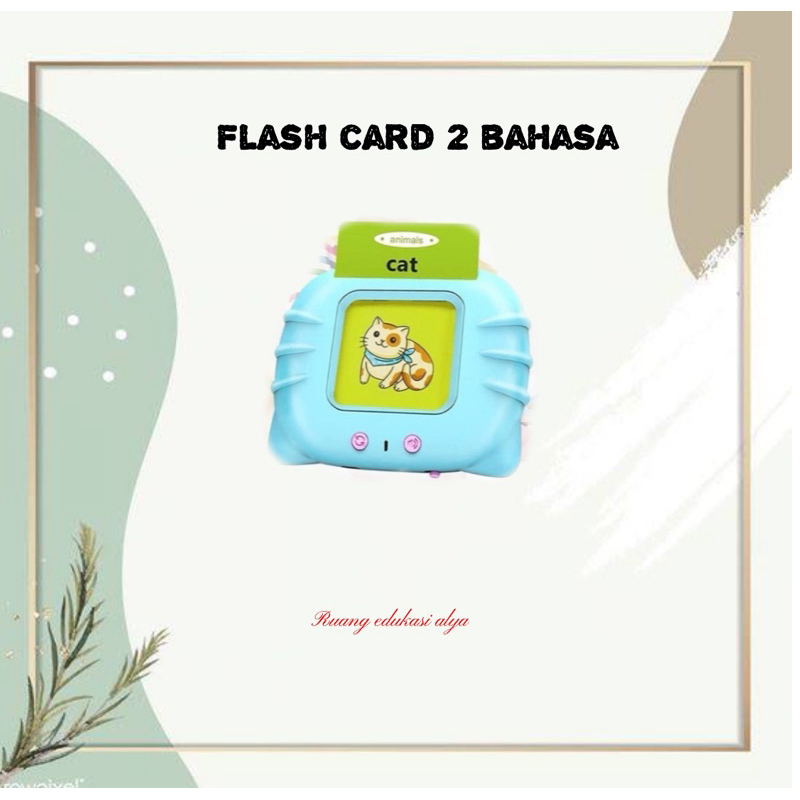Jual FLASH CARD SUARA 2 BAHASA TIMBAL BALIK/MAINAN MENAMBAH KOSA KATA ...