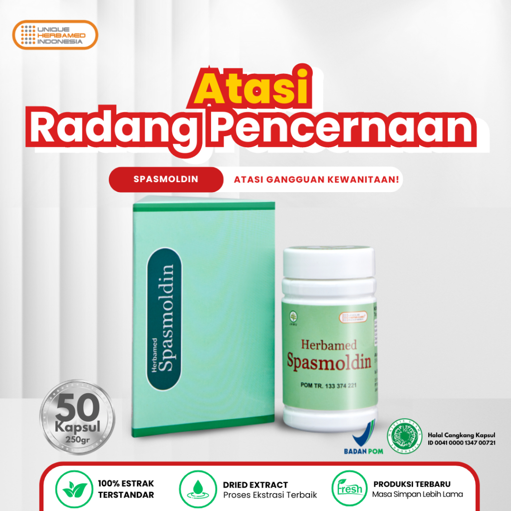 Jual Herbamed SPASMOLDIN - Obat Herbal Alami untuk Mengatasi Gangguan ...